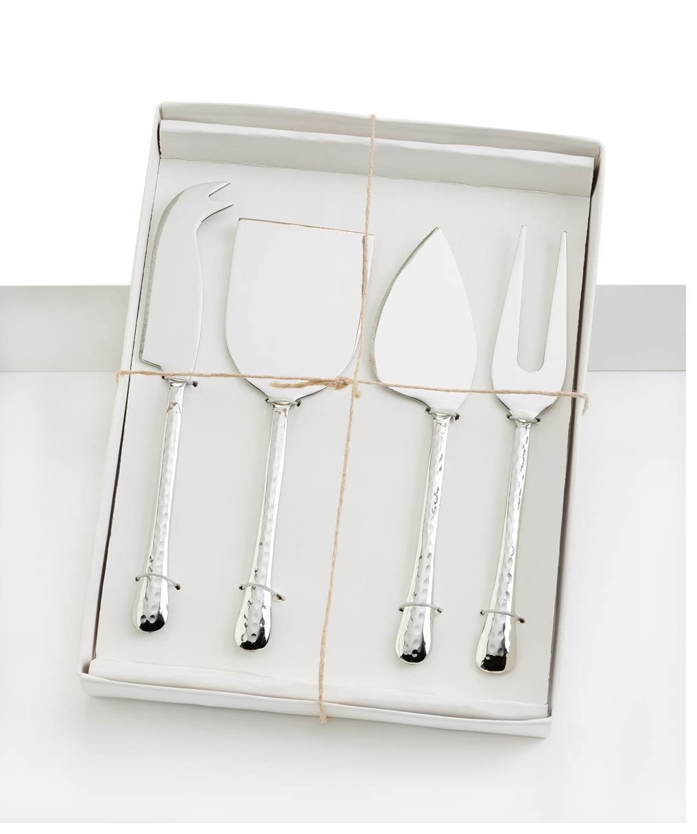 Giftcraft 094544 Cheese Knives, Stainless Steel, Set of 4