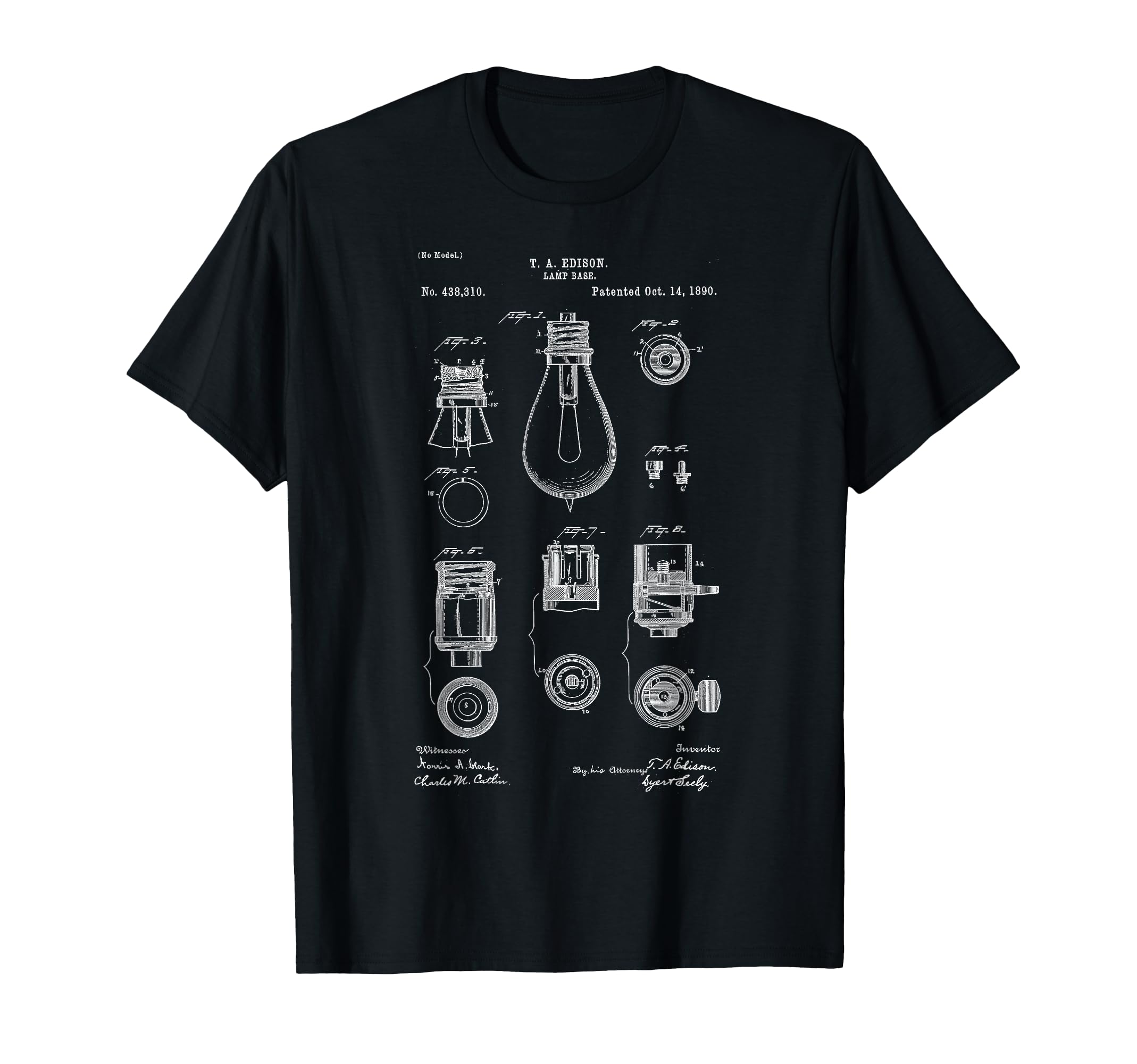 Electrician Light Bulb Electricity Electrical Engineers T-Shirt