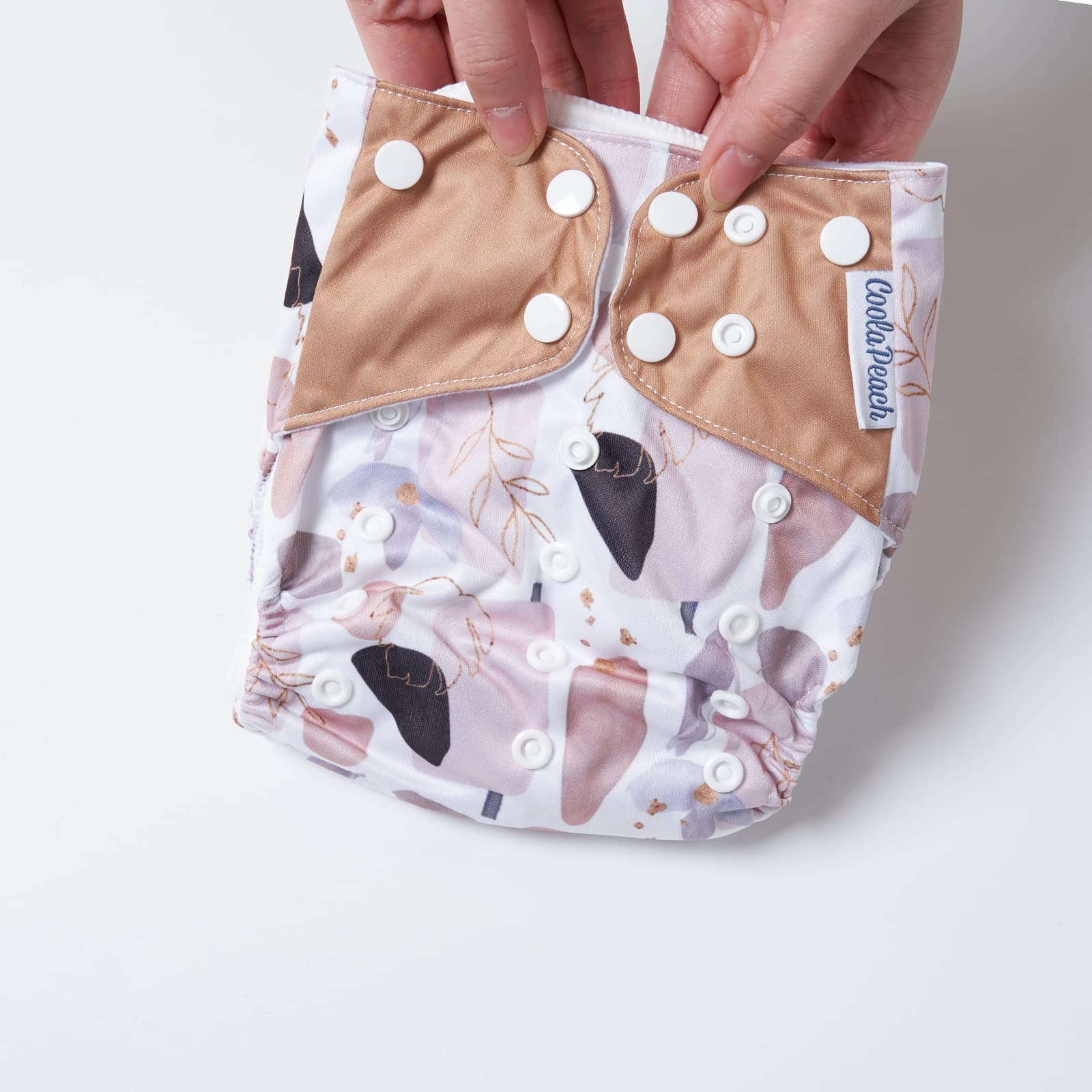 Baby Cloth Diapers One Size Adjustable Washable Reusable for Baby Girls and Boys 3 Pack with 3 Inserts