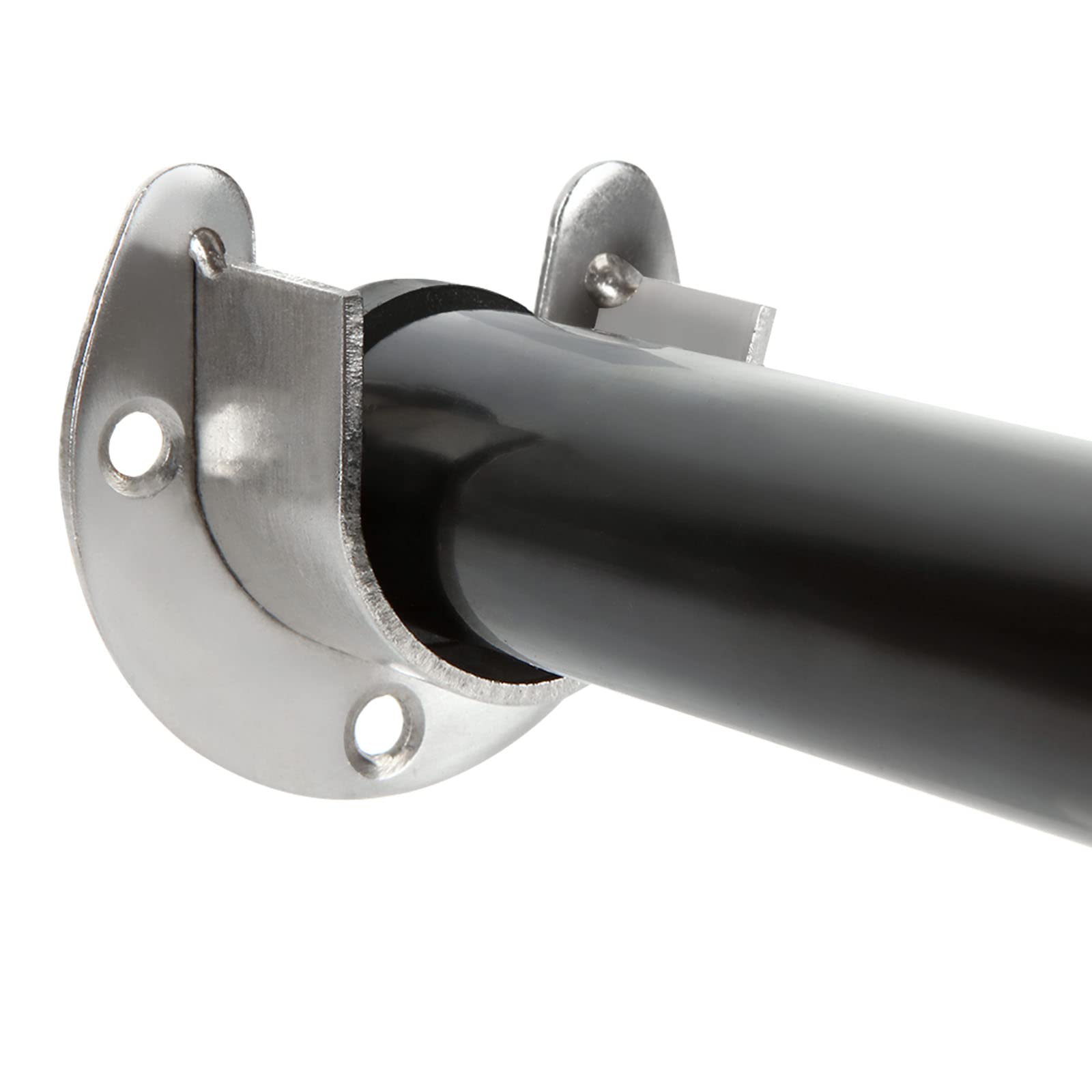 DAOST 16 Pack Closet Rod Bracket 1 1/4 Inch Closet Rod Holder Stainless Steel Closet Pole Socket Heavy Duty Closet Rod Support Closet End Support for Closet Shower Rod with Screws (U Shaped, 32mm)
