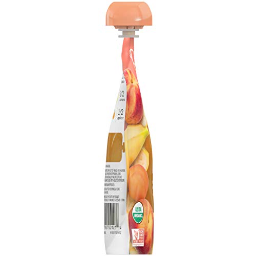 Plum Organics Baby Stage 2 Food, Peach, Banana and Apricot, 4 Ounce (Pack of 6)