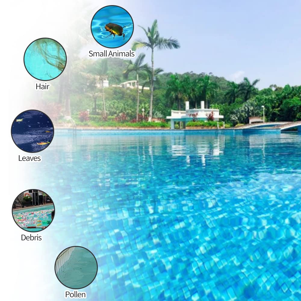 AYQWE 100 Pack Pool Skimmer Socks, Pool Saver Socks Net for Skimmer Basket, Ultra fine Mesh Screen Liner Skimmers Cleans Debris and Leaves for Swimming Pool Basket