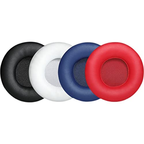 Breathable Ear Pads Pillow Cover 1 Pair Memory Foam Earpads Replacement Black White Compatible with ATH-AR3BT AR3IS gaming earmuffs Replacement headband earmuffs cushion compatible with ATH-AR3BT