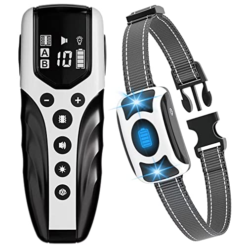 Brapezie No Shock Dog Training Collar, 2000ft Range Vibrating Dog Collar, IPX7 Waterproof Dog Vibration Collar, No Prongs and No Shock, only Sound and Vibration Collar for Training Dogs