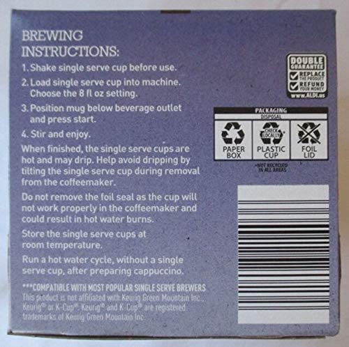 Barissimo Cappuccino Coffee Cocoa Pods 2 Pack K-Cup Compatible (Caramel Cappuccino And French Vanilla Cappuccino)