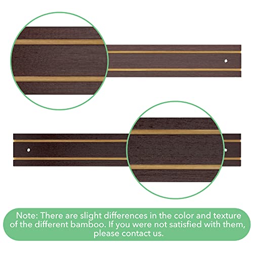 bussdis Coat Rack Wall Mount - 5 Wall Hooks for Hanging, Coat Hooks Wall Mounted, Bamboo Rustic Farmhouse Heavy Duty Towel Hooks, Coat Hook Rail for Coats, Towel, Hat, Keys, Purse, Bag and Robe