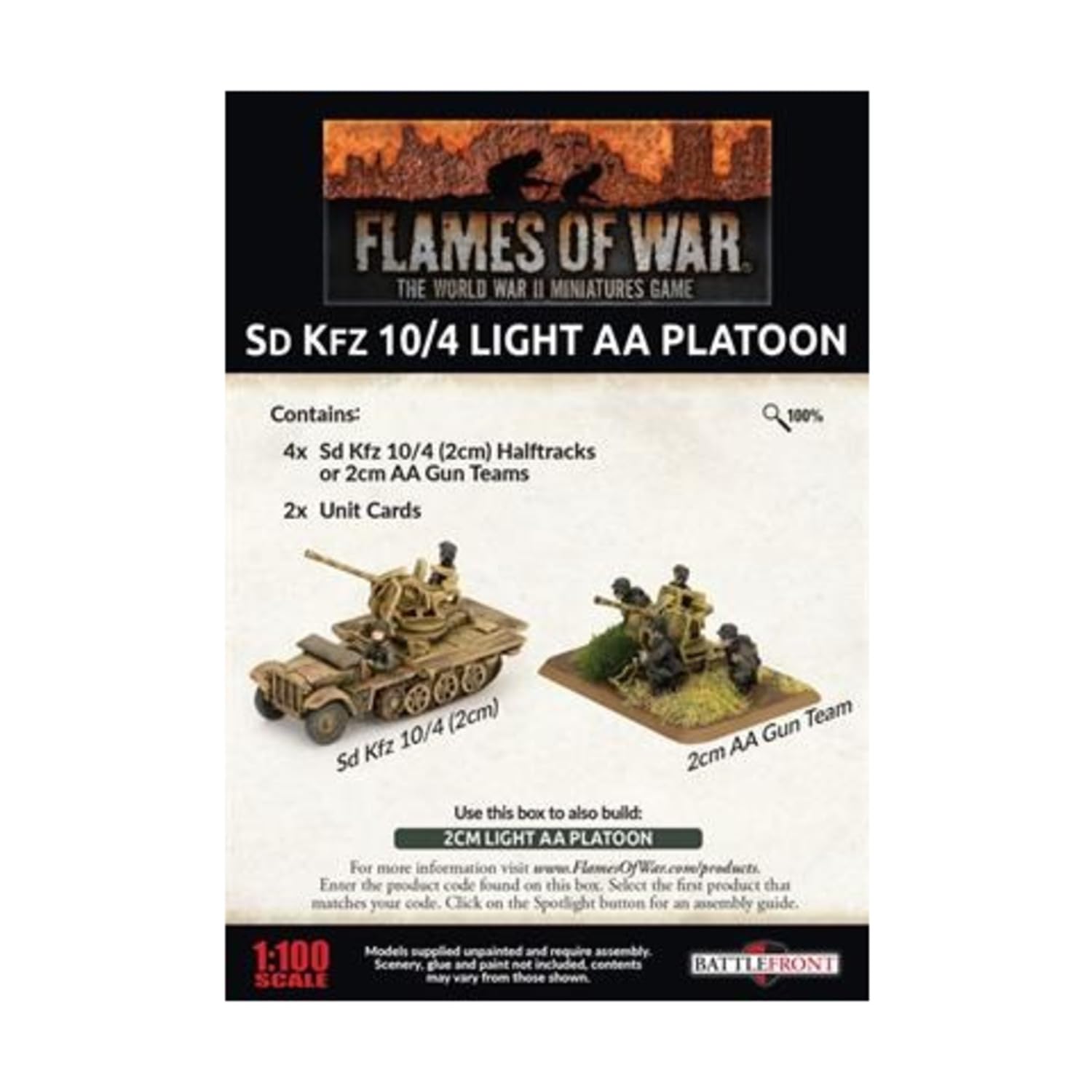Flames of War: Late War: German: SdKfz 10/4 Light AA Platoon (GBX147)
