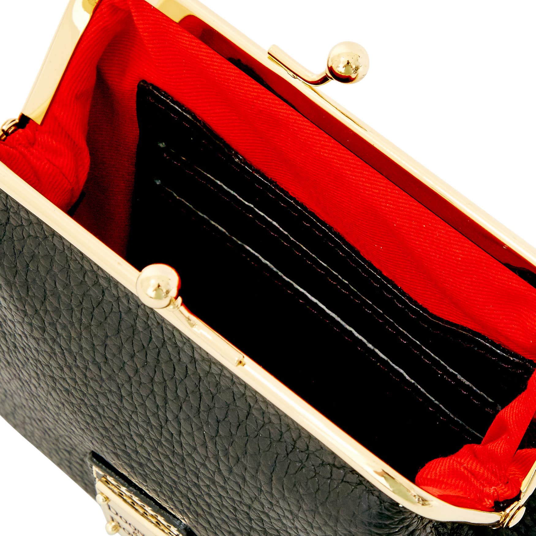 Dooney & Bourke Handbag, Pebble Grain Large Framed Purse Clutch - Midnight Blue