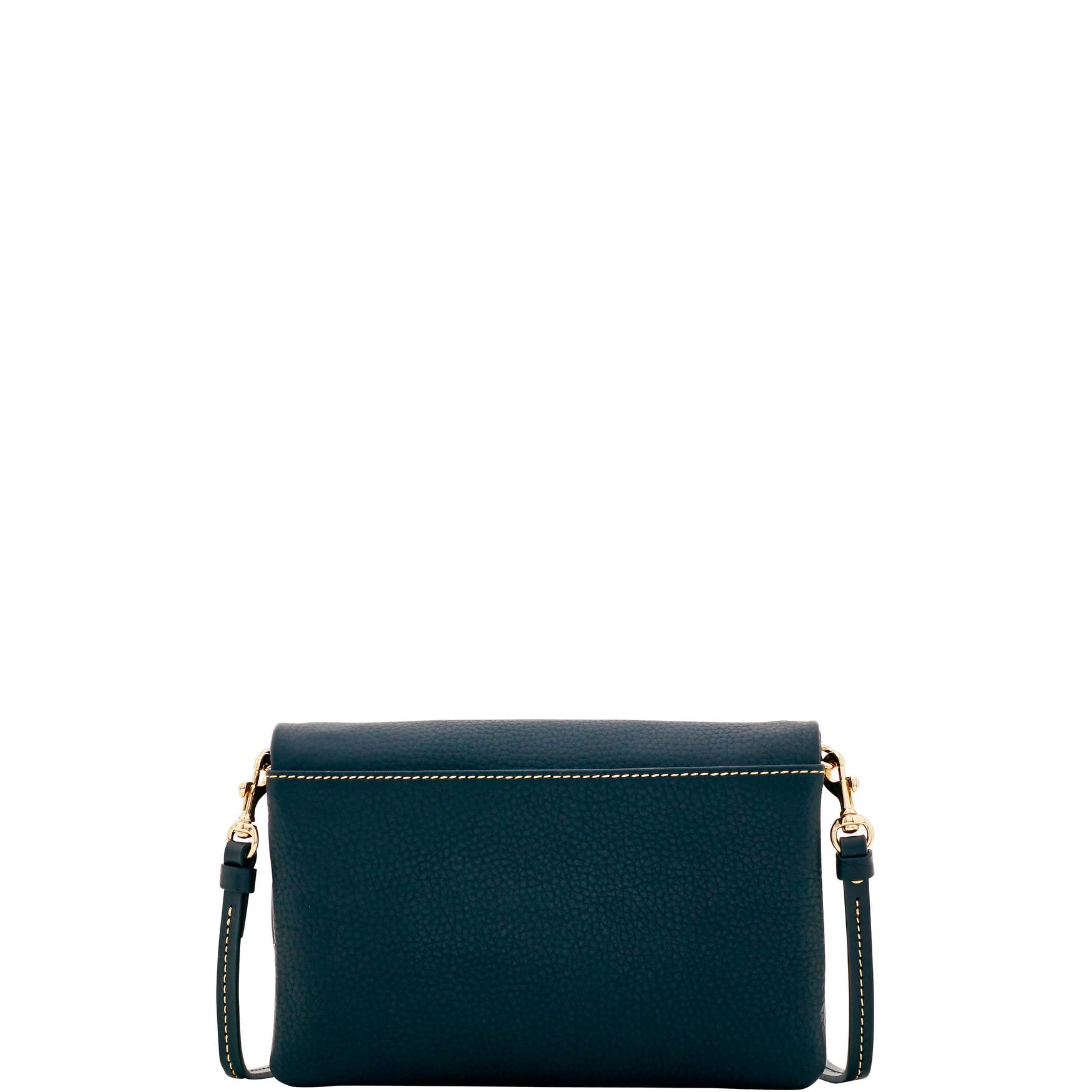 Dooney & Bourke Handbag, Pebble Grain Foldover Zip Crossbody - Black