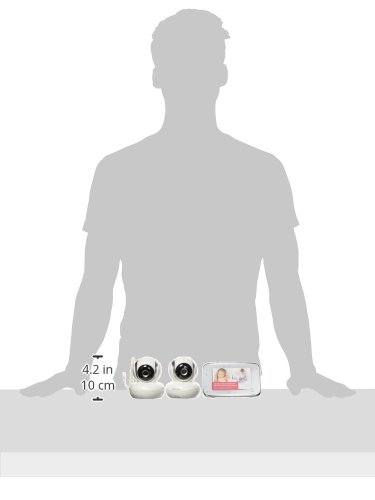 Motorola MBP38S-2 Digital Video Baby Monitor with 4.3-Inch Color LCD Screen and 2 Cameras with Remote Pan, Tilt and Zoom