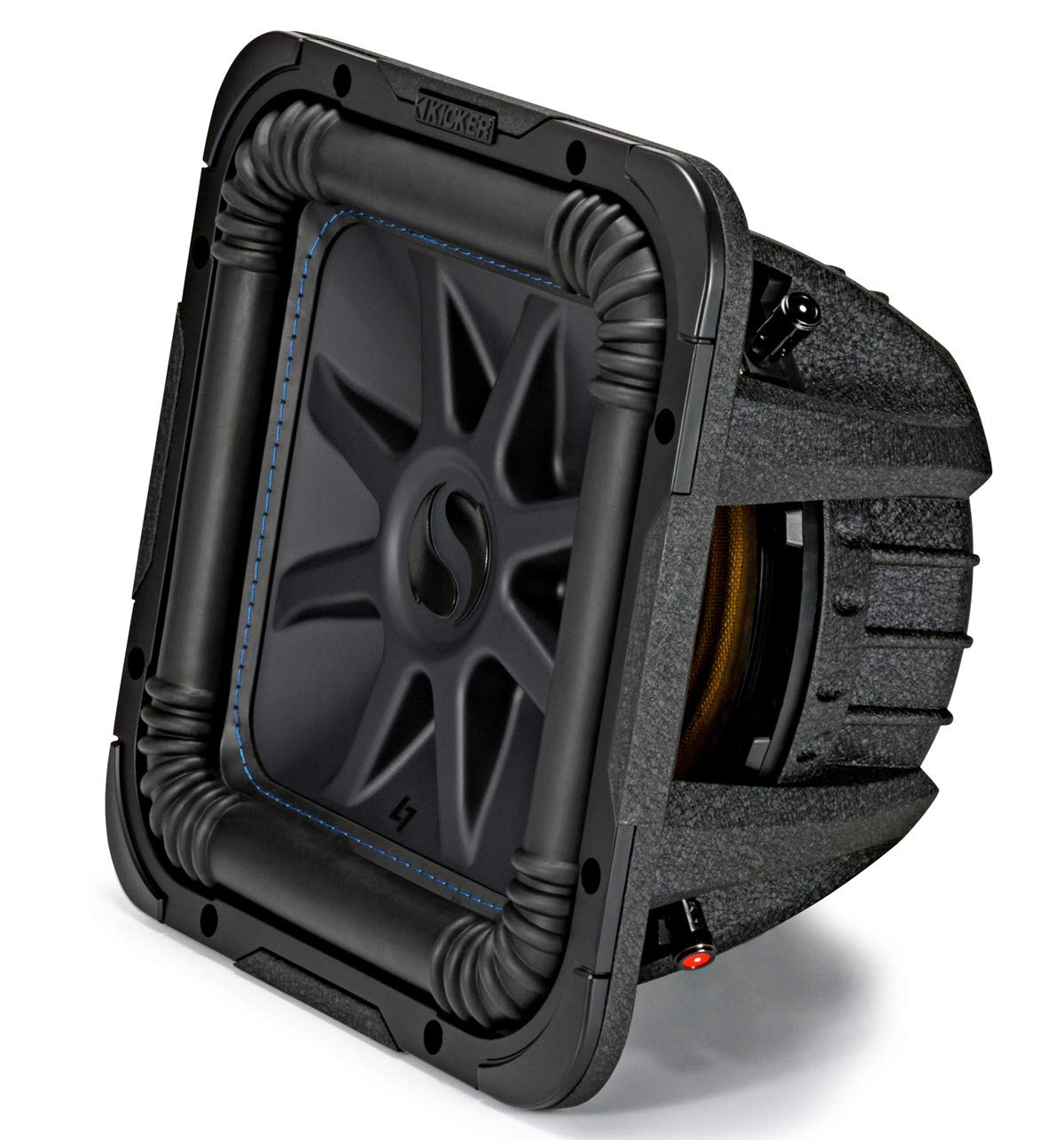 Harmony Audio Kicker L7S10 Car Audio Solo-Baric 10" Subwoofer Square L7 Sub 44L7S104 Bundle with HA-A400.1 Amplifier & Amp Kit