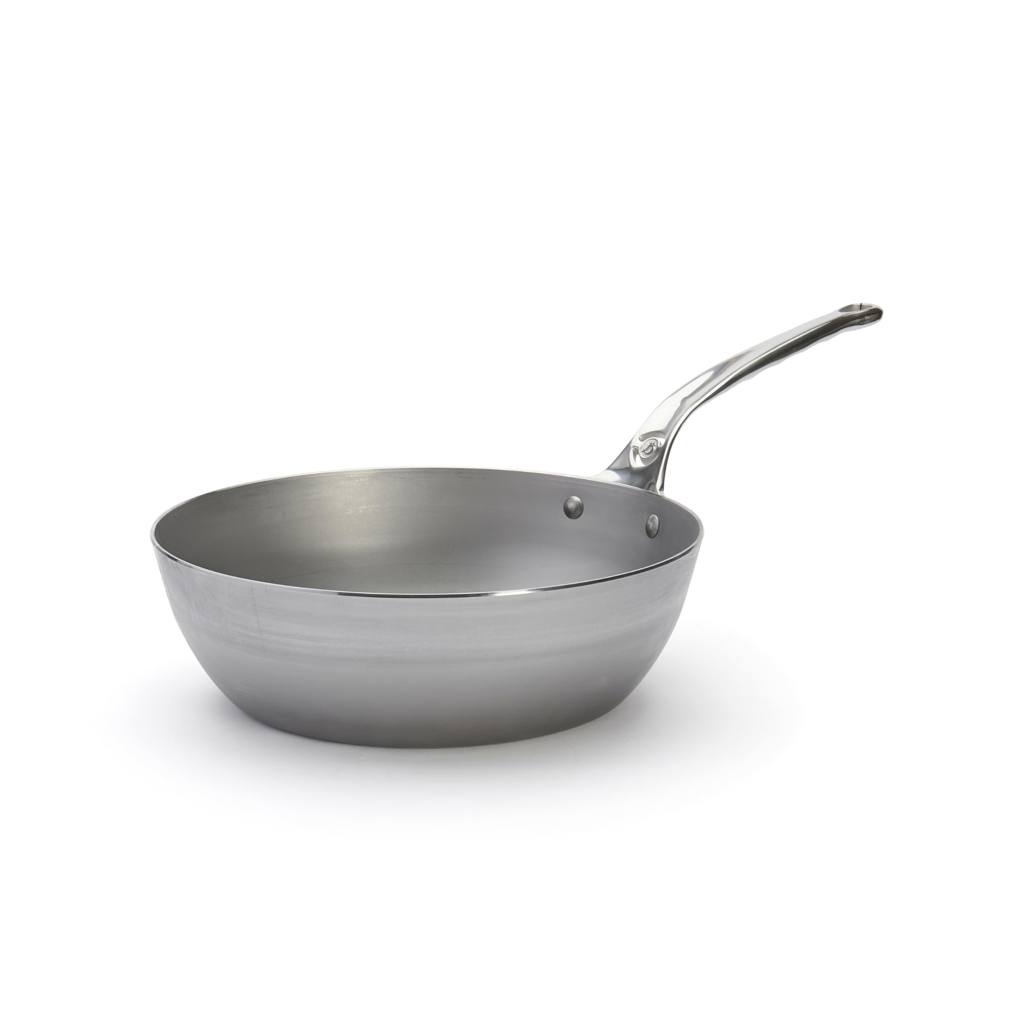 De Buyer MINERAL B Pro Carbon Steel Country Fry Pan - 11ā - Ideal for Sauteing, Simmering, Deep Frying, Stir Frying & One-Pan Meals - Naturally Nonstick - Made in France