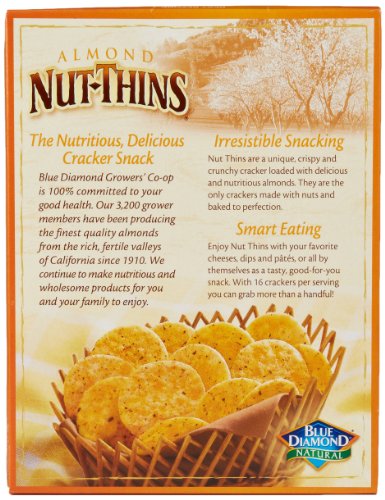 Blue Diamond Almond Nut Thins, Cheddar Cheese, 4.25 Oz