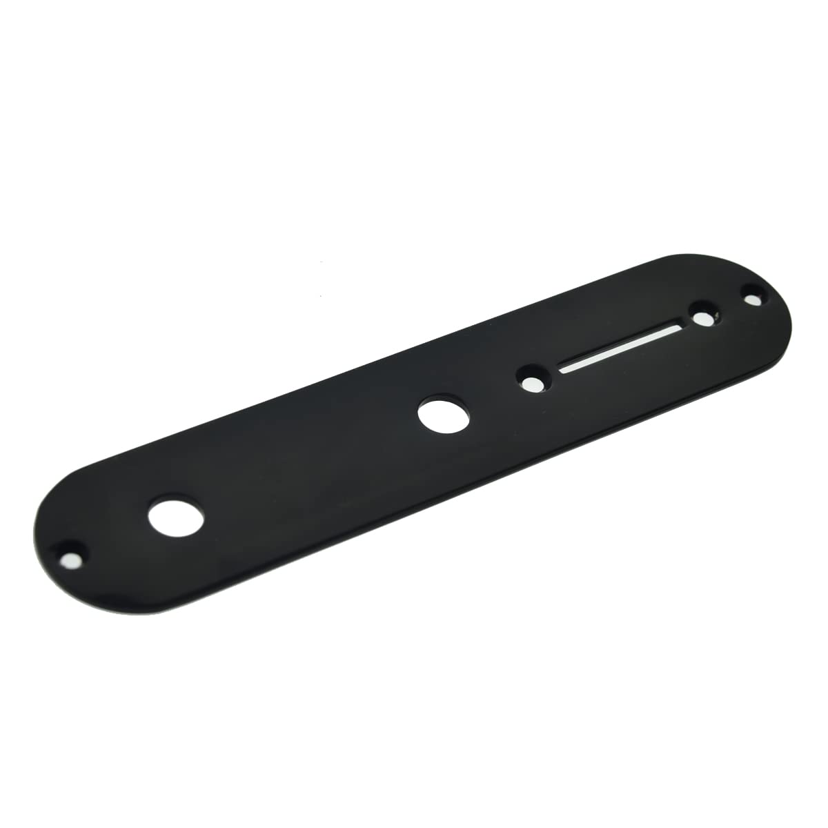 Dopro Tele Guitar Control Plate with 25/64" Diameter Pot Holes for Telecaster Guitar with CTS Pots Black