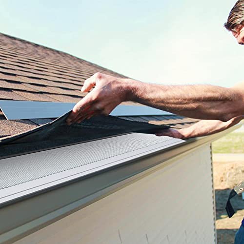 Daisypower 23ft Gutter Guards,5 Inch Stainless Steel DIY Leaf Protection,Micro-Mesh Gutter Cover System fits Any roof or Gutter Type,Anti-Leaf,Prevents Roof Clogged Downspouts