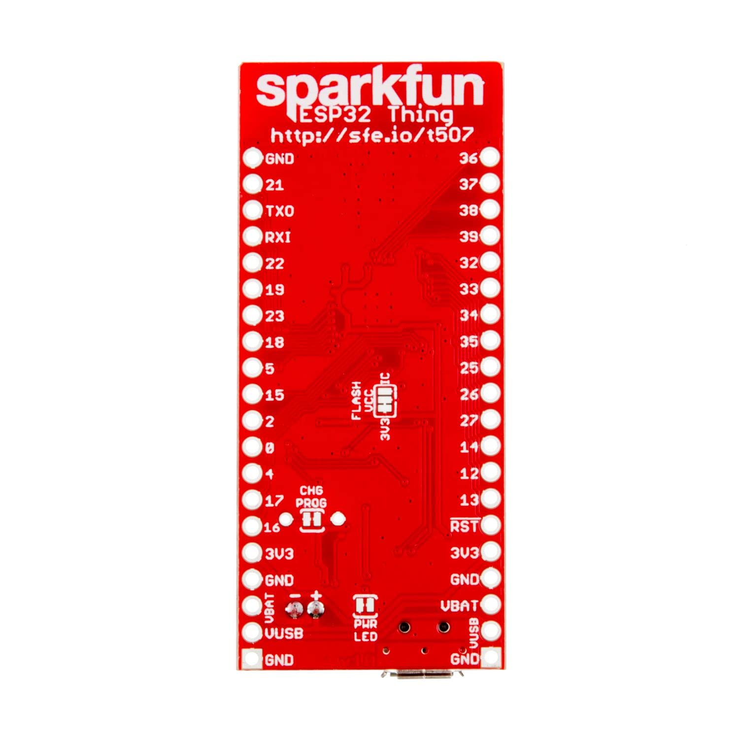 SparkFun ESP32 Thing Developement Board WiFi & microcontroller Compatible with Bluetooth for IoT & prototyping Projects w/Integrated LiPo Battery Charger 4MB Flash Memory 3 to 3.6V Operating Range