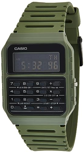 Casio CA-53WF-3B Calculator Green Digital Mens Watch Original New Classic CA-53, 43.2Ă34.4Ă8.2mm (CA-53WF-3BDF)