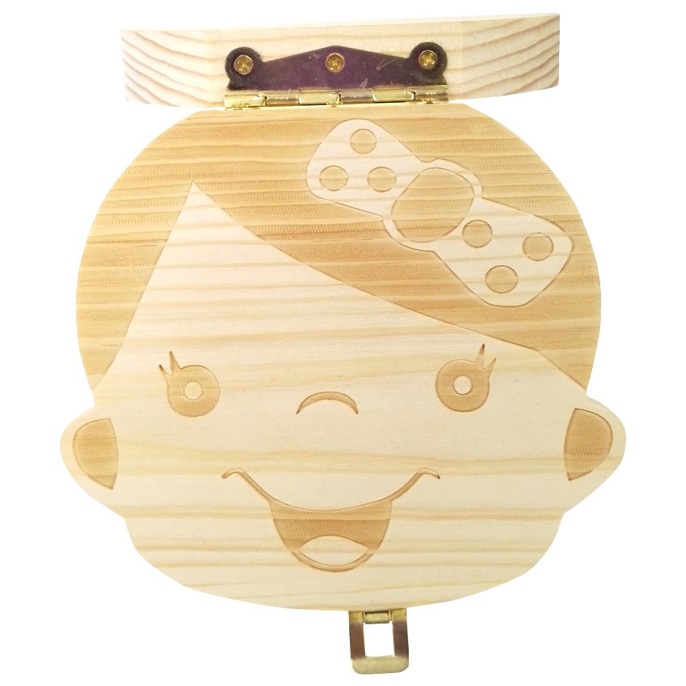 Baby Tooth Box Keepsake for Girls | Tooth Storage/Saver Box for Lost Teeth Children | Baby Party & Birthday Gift -Upgraded