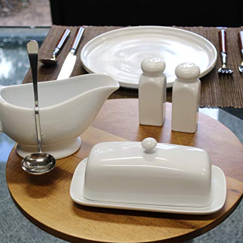 BIA Cordon Bleu Covered Butter Dish with Knob Lid, White (901114S1SIOC)
