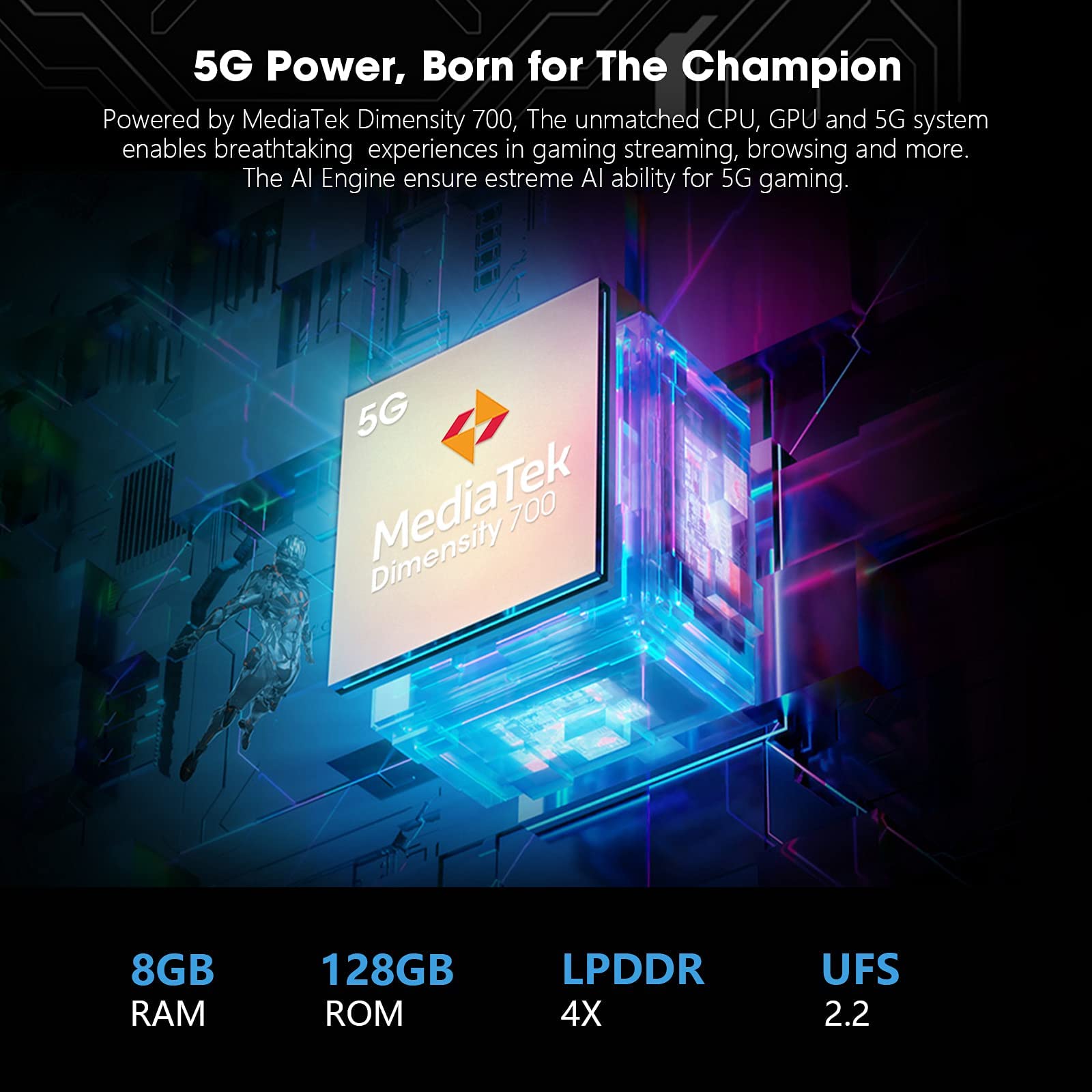 Blackview 5G Rugged Smartphone Unlocked, BL5000 Dual SIM Rugged Unlocked Phones, 8GB+128GB, Android 11, 30W Fast Charge 4980mAh Battery, 16MP+12MP Camera,6.36" HD, IP68/IP69K Waterproof Phone,GPS,NFC