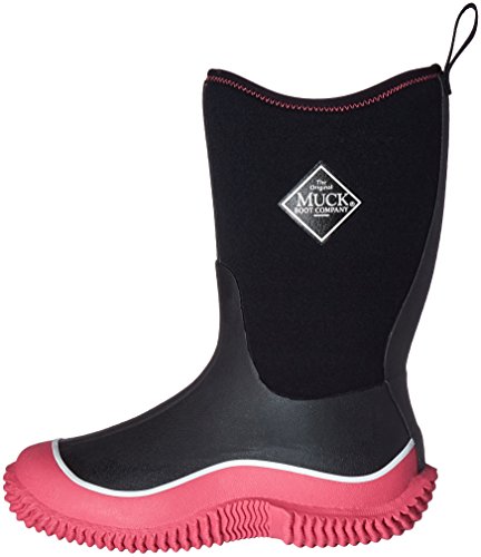 Muck Boots Hale Multi-Season Kids' Rubber Boot,Pink/Black,7 M US Big Kid