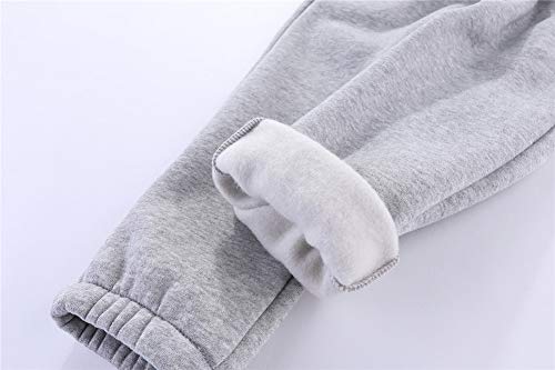 Mud Kingdom Baby Boys Joggers Winter Cute Bear Fleece 18-24 Months Gray