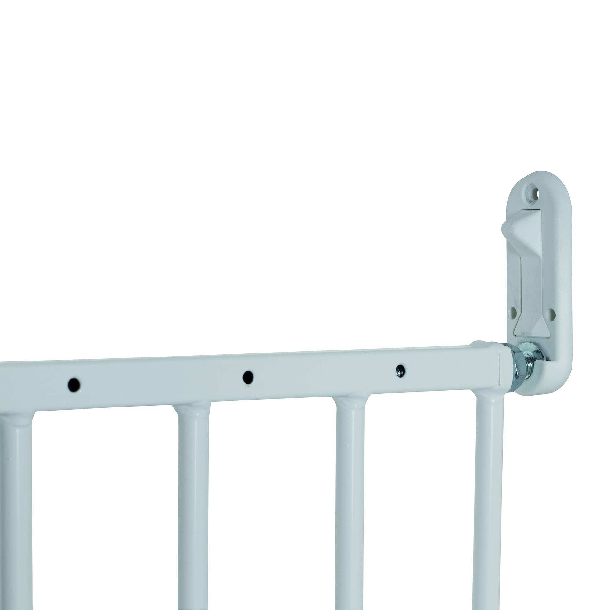 BabyDan MultiDan Wall Mount 24.6-42 Inch Doorway Safety Baby Metal Gate, White (2 Pack)