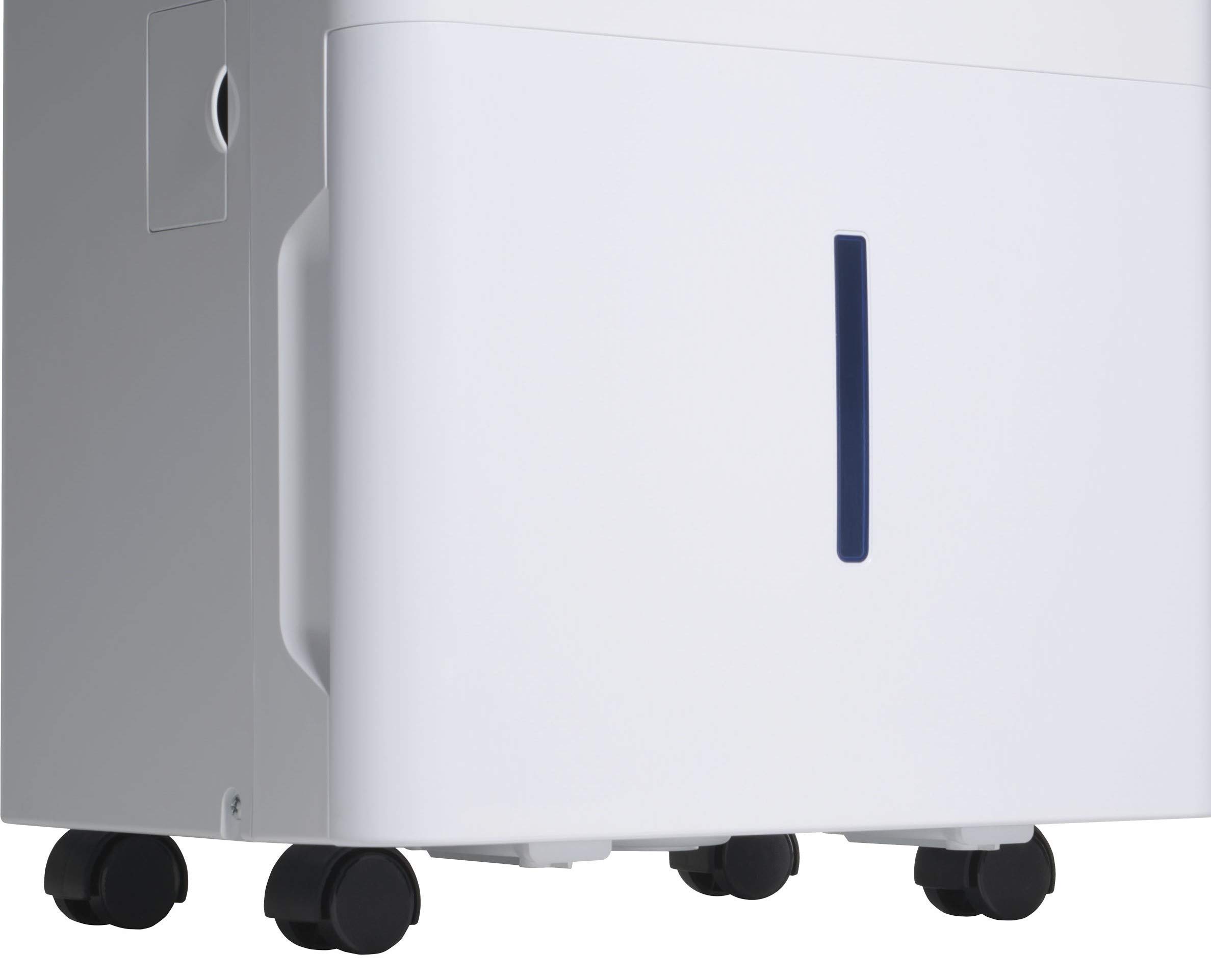 GE 35 Pint Portable Room Dehumidifier with Humidistat & 3 Fan Speeds for Bathroom, Bedroom, Basement, and Home Very Damp Spaces, White (Renewed)