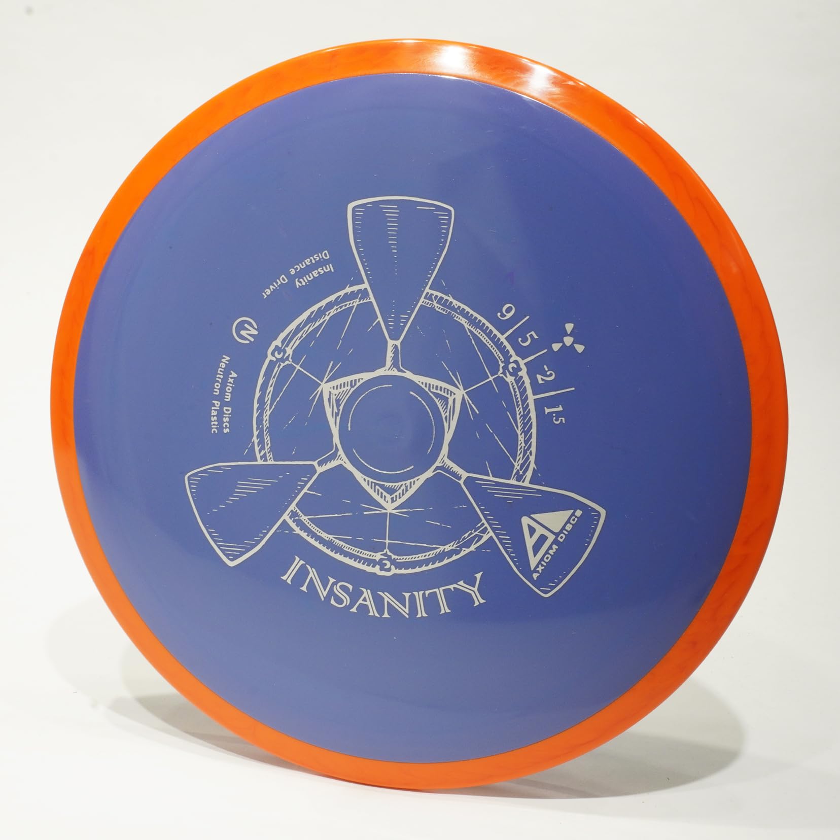 Axiom Insanity (Neutron) Driver Golf Disc, Pick Your Disc 162g Purple w/Red Rim