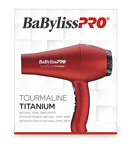 BaBylissPRO BTT5585 Tourmaline Titanium 3000 Hair Dryer, 1 ct.