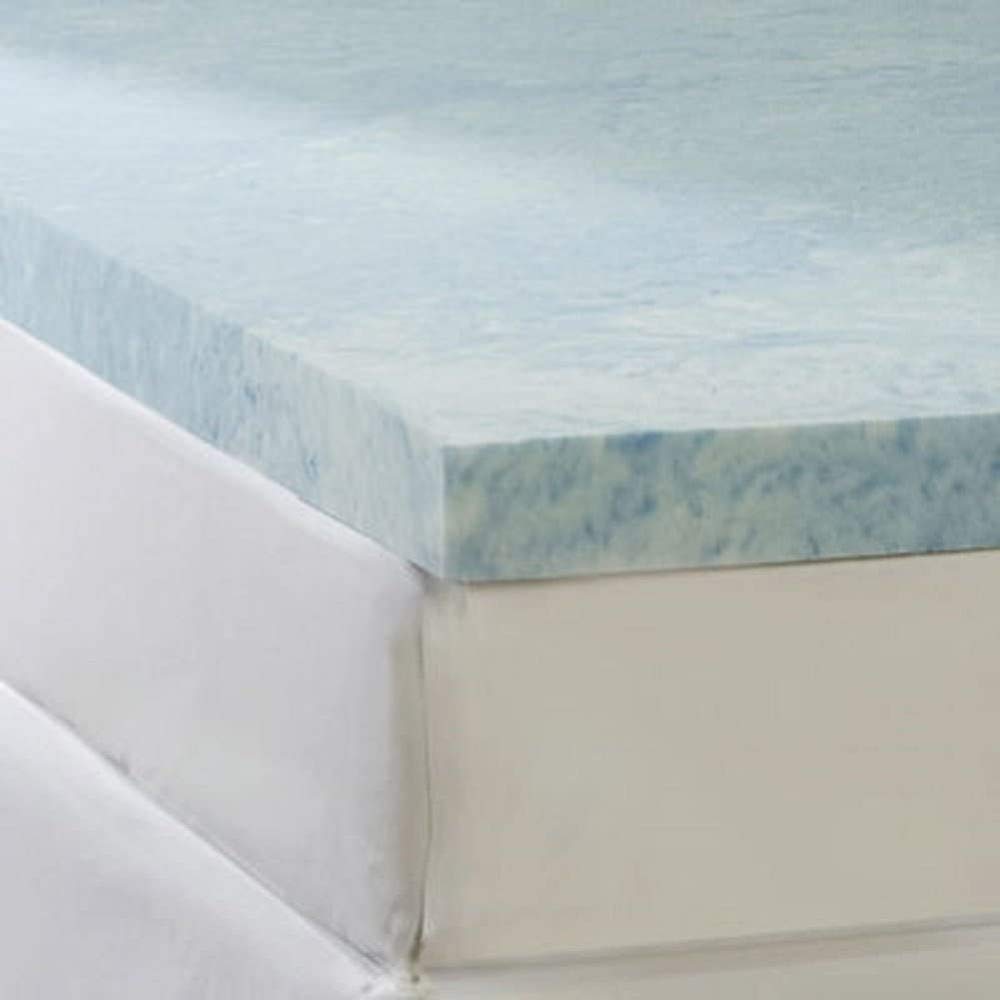 FoamRush 1" Inch Gel Memory Foam Mattress Topper - Full Size Made in USA 1" x 53" x 75"