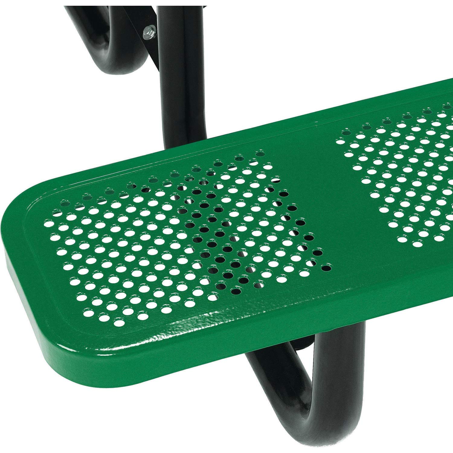 GLOBAL INDUSTRIAL 8' Rectangular Picnic Table, Surface Mount, Green (96 inch Long)