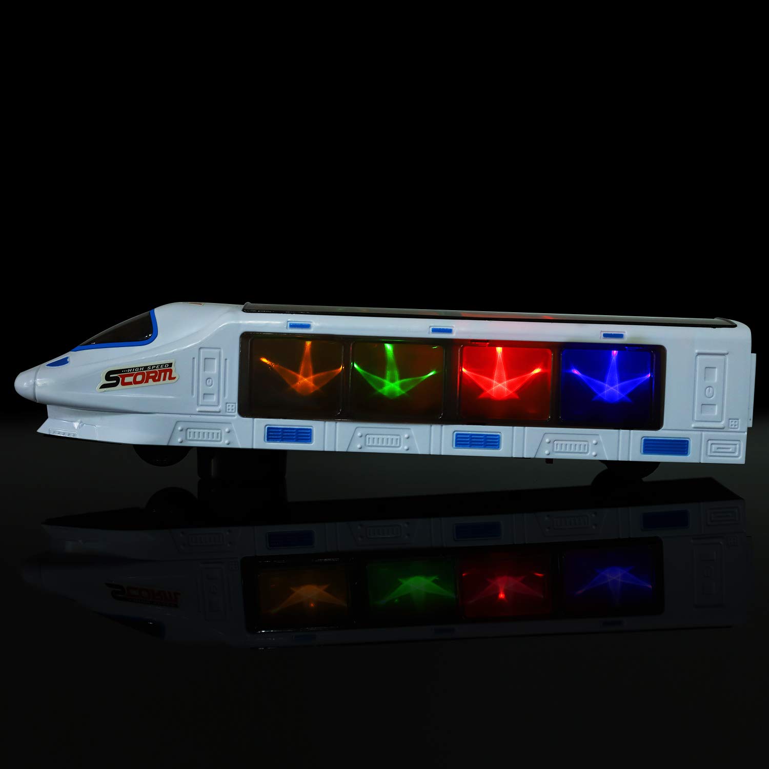 CYKT Electric Train Toy with Music, Beautiful 3D Lightning Electric Train, The Best Creative Gift Toy for 3-12 Year Old Boys