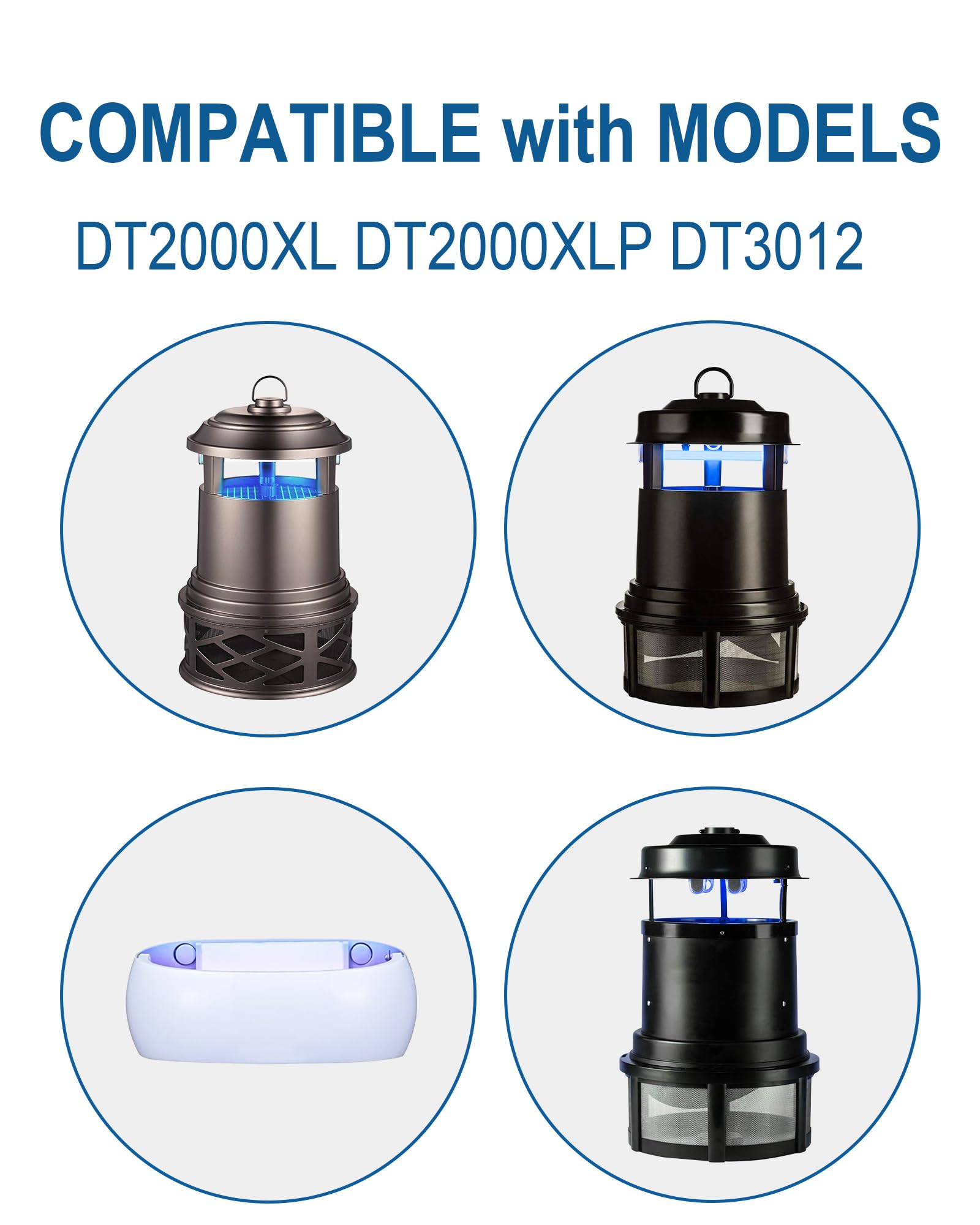 Dichroma 32050 6-Watt Replacement Bulbs Compatible with DynaTrap DT2000XL DT2000XLP DT2000XLPSR Mosquito Trap, T5 6W BL UV Light Bulb for Dynatrap 1 Acre Insect Trap (6 Pack)