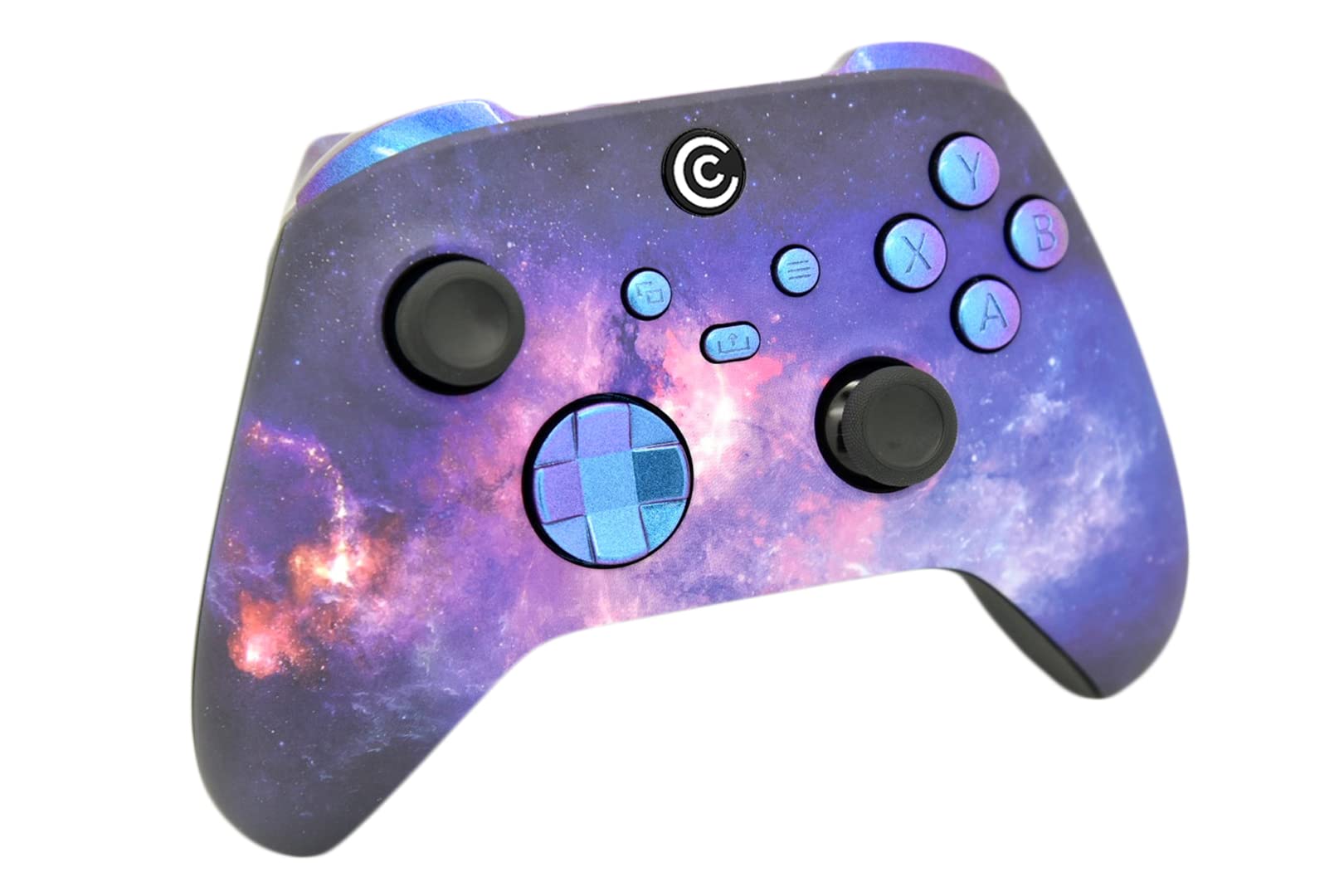 Designer Series Custom Wireless Controller for PC, Windows, Xbox Series X/S & One - Multiple Designs Available (Galaxy & Chameleon Inserts)