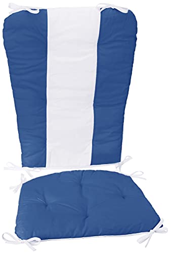 Baby Doll Sweet Lodge Collection Adult Rocking Chair Cushion Set in (Chair Not Included), Royal Blue