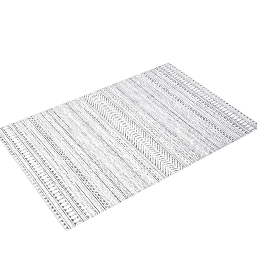 RUGSREAL Machine Washable Area Rug Boho Rug for Living Room Low Pile Non-Slip Rug Stain Resistant Area Rug for Bedroom Home Office, 8' x 10'