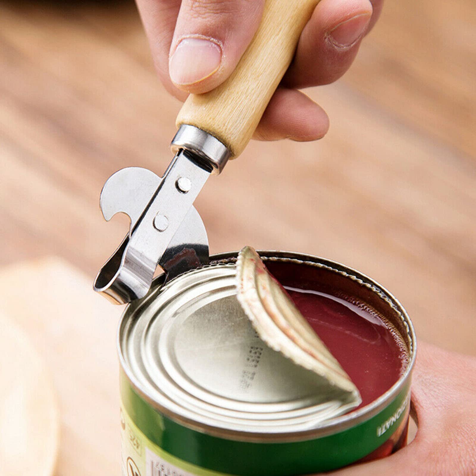 Boddenly Kitchen Manual Can Opener Outdoors Picnic Jar Bottle Openers Side Cut Can Antique Wine Opener (As shown, One Size)