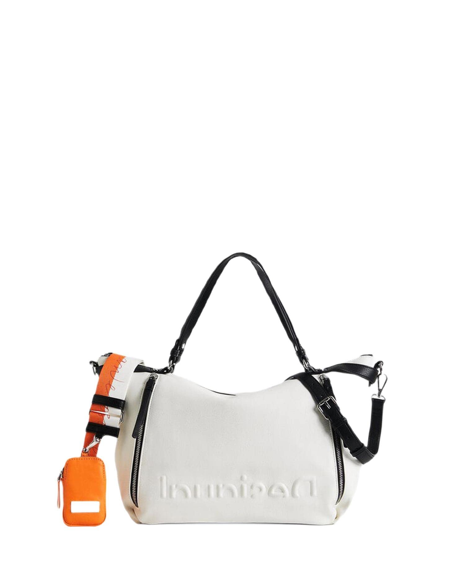 Desigual woMens Casual Hand Bag, White, U US