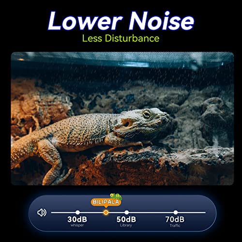 BILIPALA Reptile Mister, Automatic Misting System for Reptile Terrariums, 2 Adjustable Spray Nozzles