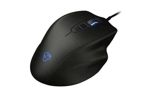 Mionix NAOS PRO Wired Gaming Mouse, 19K DPI Optical Sensor with 400 IPS, Kailh 80M Click Durability Micro-switches, 1K HZ Polling Rate, 7 Programmable Buttons, On-Board Memory for PC and MAC