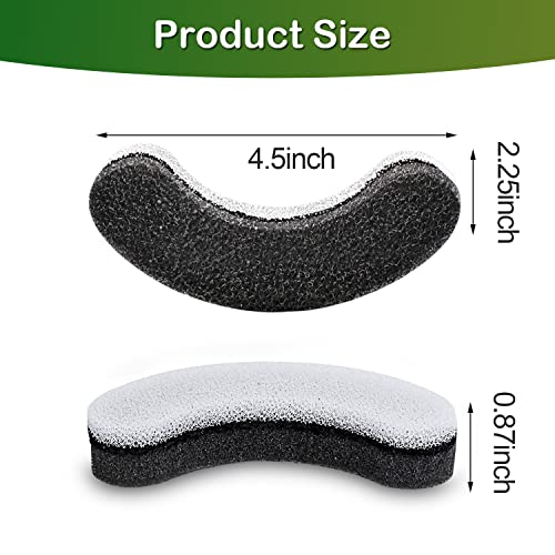Cat Water Fountain Filter,Arc-Shaped Sponge Activated Carbon Cat Fountain Filter Replacement Filter Compatible WF050 & WF100 Automatic Pet Water Fountain(6 Pack)
