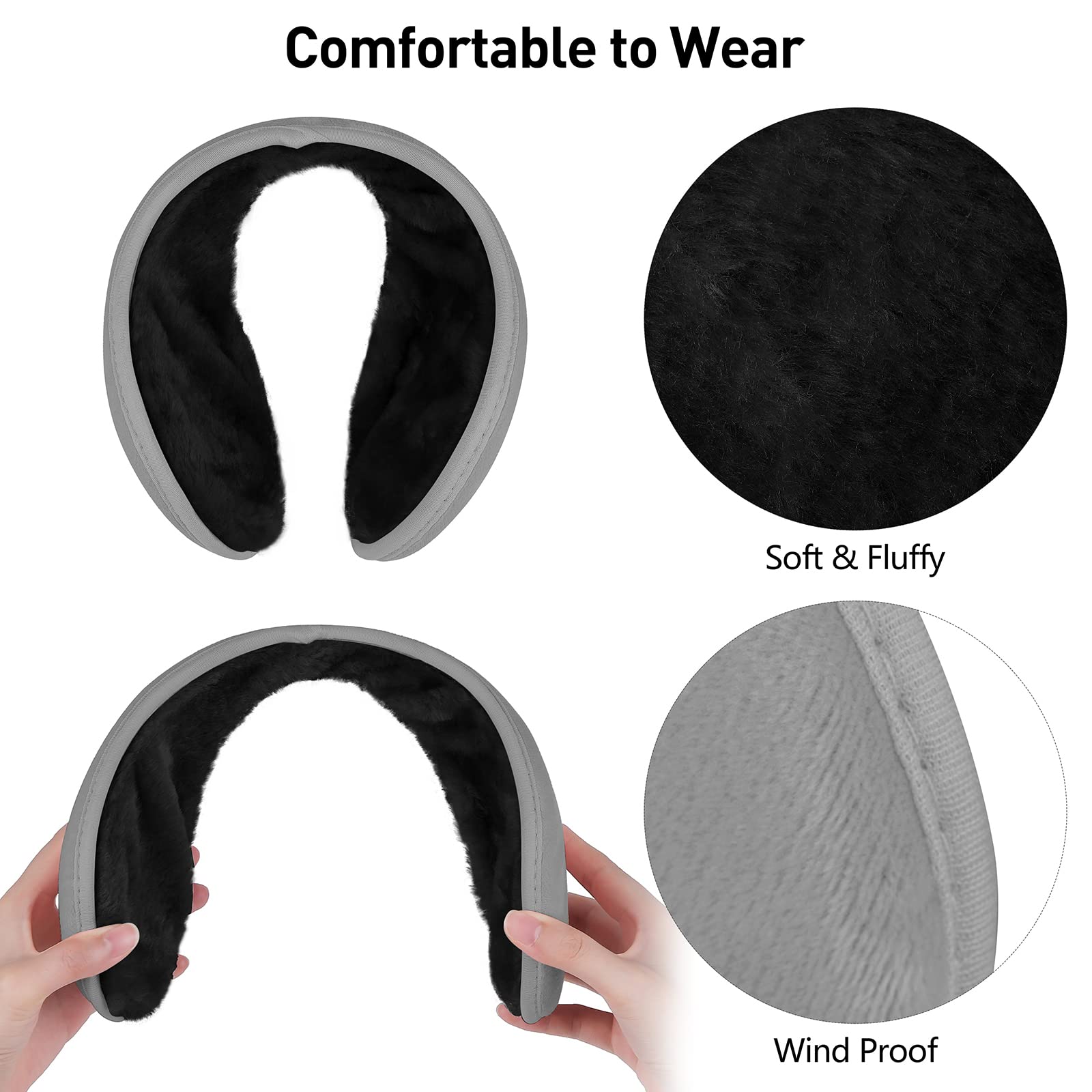 Apoway 5 in 1 Winter Set Include Knitted Pom Pom Beanie Hat Scarf Gloves Facemask and Earmuffs for Women Men
