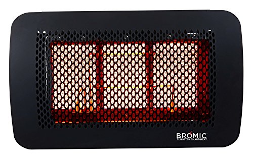 Bromic Heating Tungsten 300 Smart-Heat Gas 3 Burner Radiant Infrared Patio Heater, Natural Gas, 26000 BTU