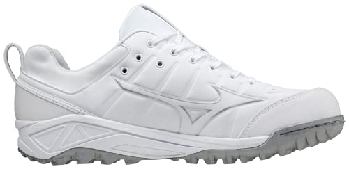 Mizuno Men's Ambition 2 All Surface Turf Shoe, White, 12