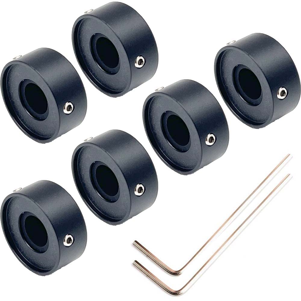 AYCRIT Pedal Footswitch Topper Foot Nail Cap Aluminum Tools Parts Guitar Effect Foot Switch Toppers Knob Accessories (V2 Black)