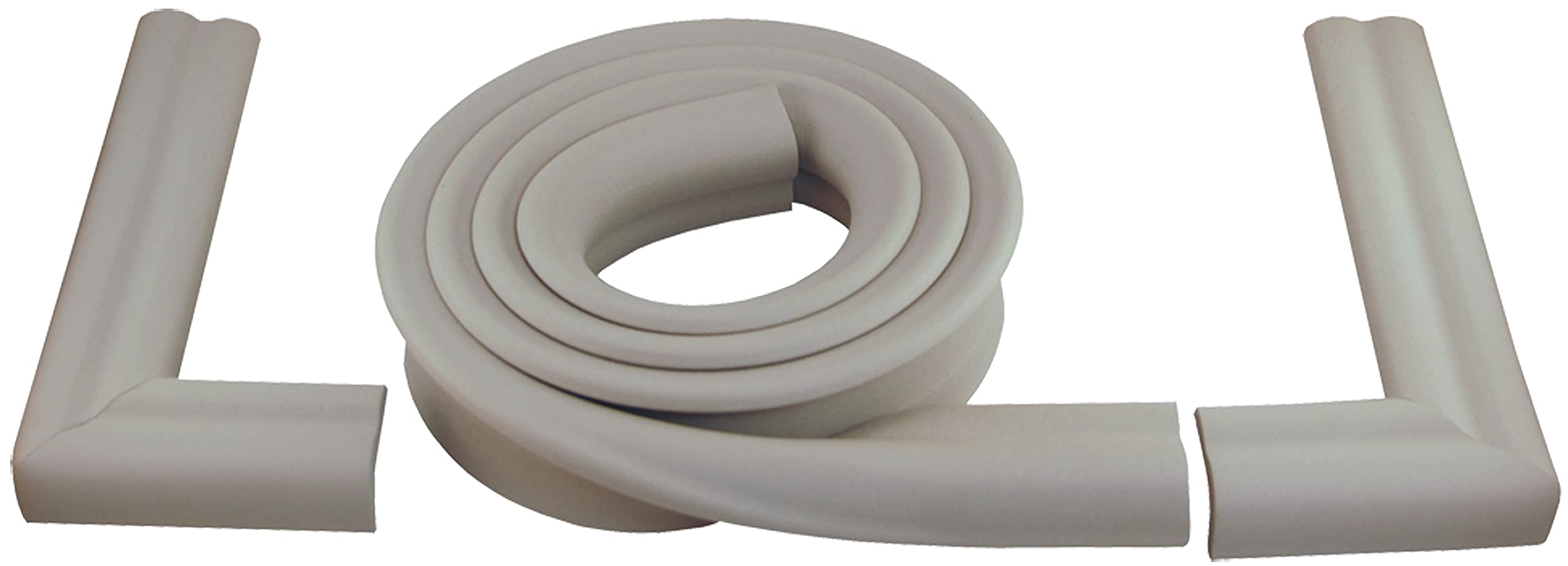 KidKusion Hearth Cushion | Made in USA | Taupe | 8.33 Ft of Padding | Child Safety, Edge and Corner Guard, Baby Proof Fireplace Bumper