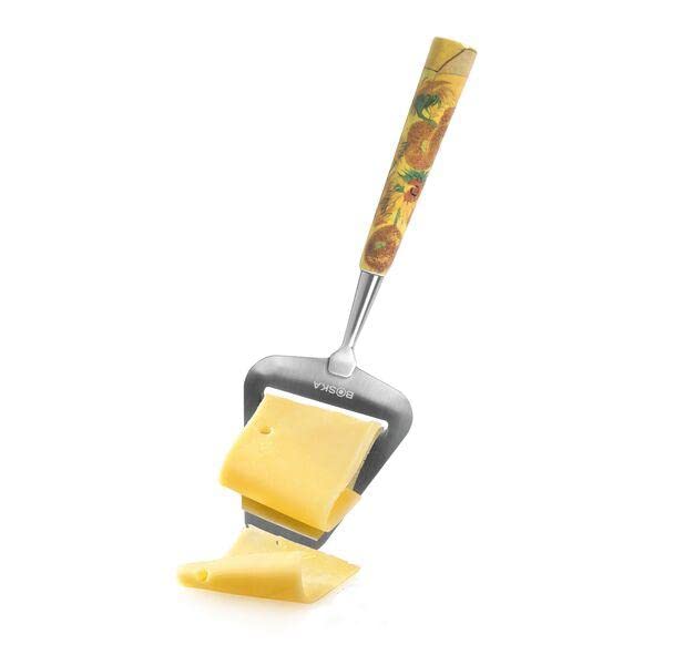 BOSKA (Bosca) cheese knife yellow 22x7.5x1.5cm Van Gogh "Sunflower" cheese slicer 854023