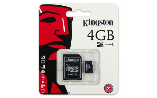 Kingston 4 GB microSDHC Class 4 Flash Memory Card SDC4/4GB