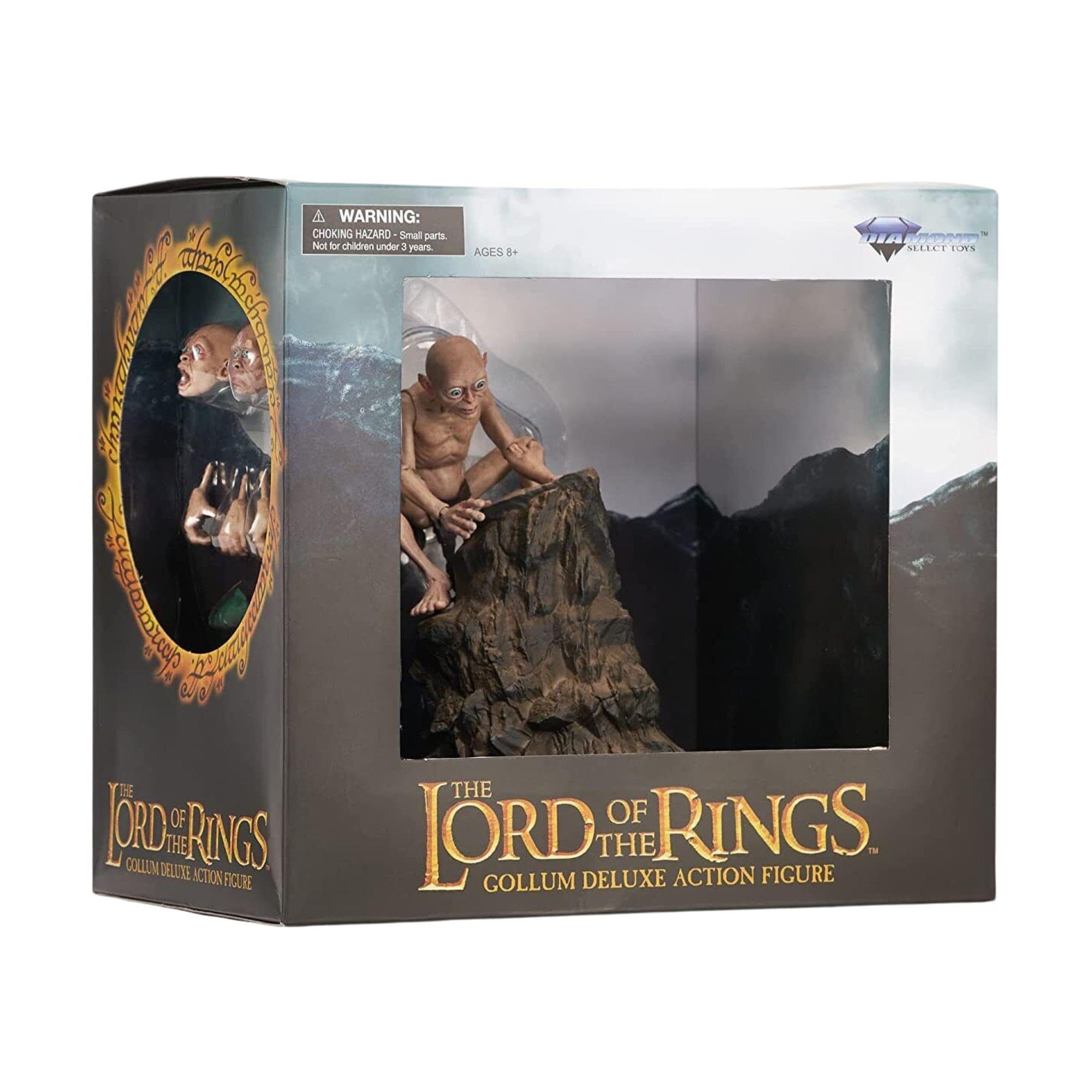 Diamond Select Toys The Lord of The Rings: Gollum Deluxe Action Figure, Multicolor